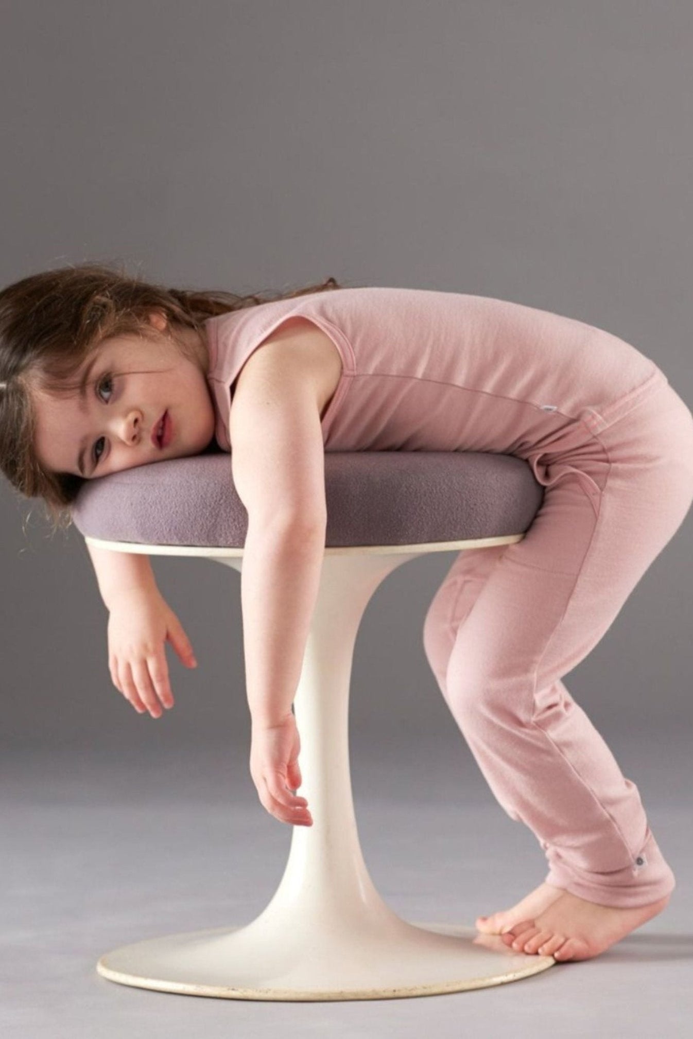 Kids Merino Wool Tank by Smalls Merino, Pink Peach Blossom
