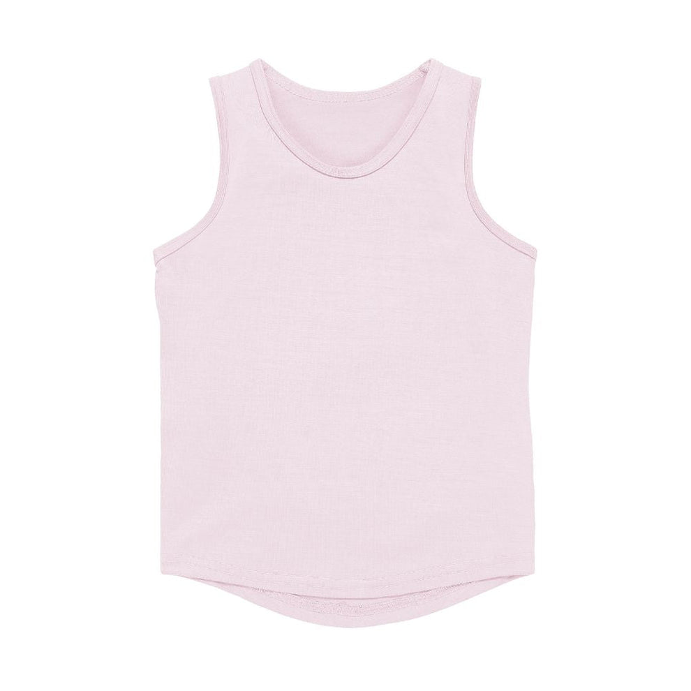 Kids Merino Wool Tank by Smalls Merino, Pink Peach Blossom